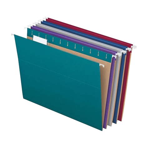 Pendaflex Recycled Hanging File Folders Letter Size Assorted Jewel