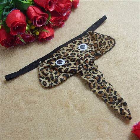 Elephant Leopard Mens Thongs And G Strings Cock Ring Mens Thongs Male