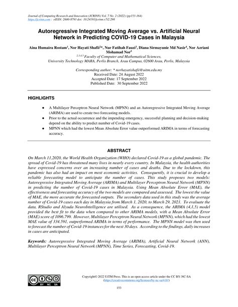 Pdf Autoregressive Integrated Moving Average Vs Artificial Neural