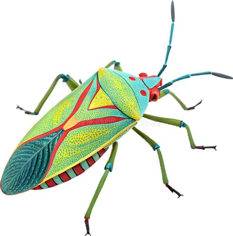 Vivid Thorn Bug Render Sharp Precise Structure Stock Illustration