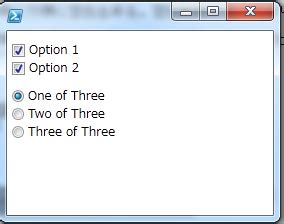 PowerShell で WPF コンテンツCheckBox RadioButton PowerShell で WPF コンテンツCheckBox RadioButton