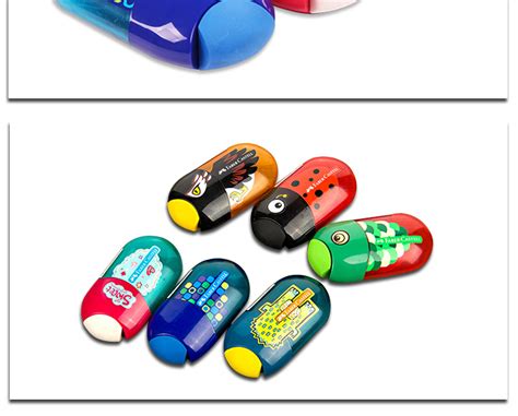 辉柏嘉（faber Castell）双孔卷笔刀彩铅铅笔刨削笔器卡通小巧橡皮转笔刀 老鹰 融创集采商城