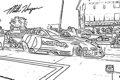 Drag Racing Coloring Pages Coloringbook004
