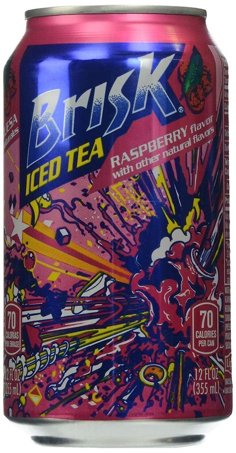 Buy Brisk Raspberry Iced Tea Cans 12 Count 12 Fl Oz Each Online At
