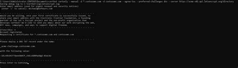 Creating A Wildcard Cert On Windows Using Letsencrypt Out Of Office Hours