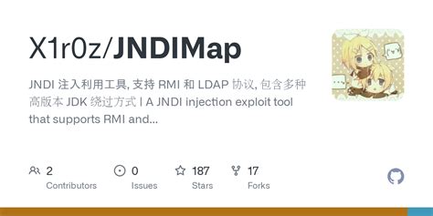 Github X1r0zjndimap Jndi 注入利用工具 支持 Rmi 和 Ldap 协议 包含多种高版本 Jdk 绕过方式 A Jndi Injection
