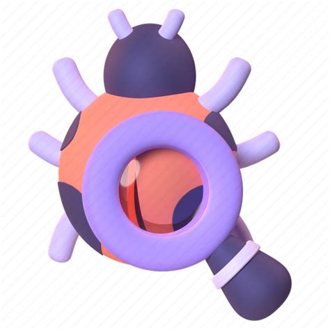 Bug Detection 3d Illustration Download On Iconfinder