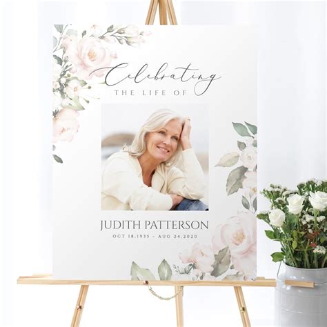 Funeral Poster Board Etsy