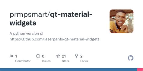 Github Prmpsmartqt Material Widgets A Python Version Of Laserpantsqt