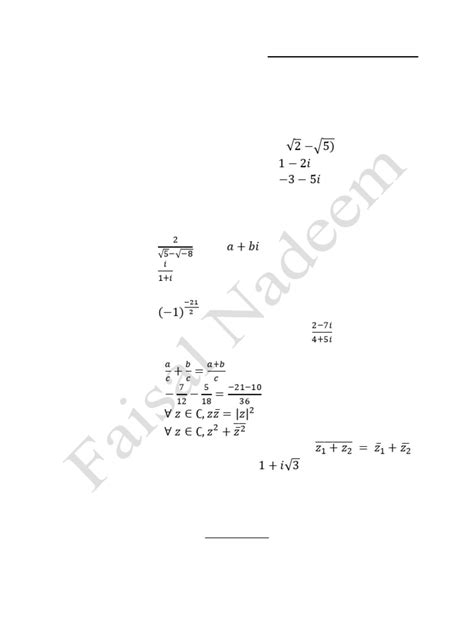 Chapter 1 Short Questions First Year Test Mathematics Pdf