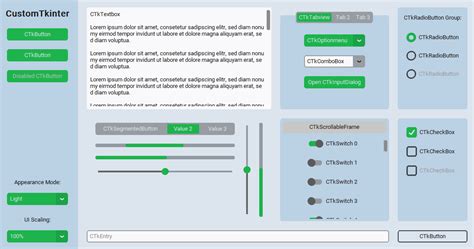 GitHub A Xe CTkThemesPack CustomTkinter Theme Palettes