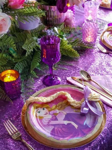 Enchanting Rapunzel Birthday Party Brass Pine