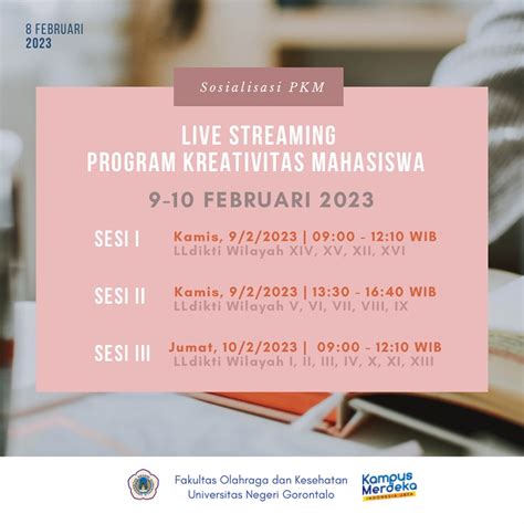 Sosialisasi Program Kreativitas Mahasiswa