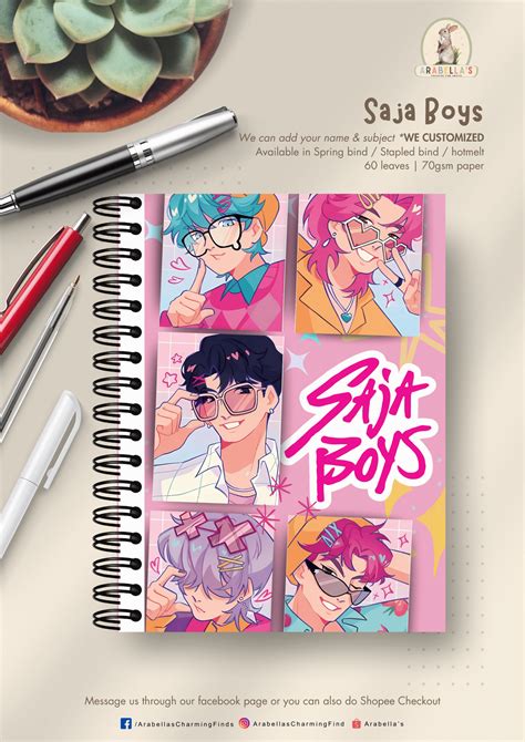 Saja Boys Notebook A5 60 Pages Spring Writing Or Composition