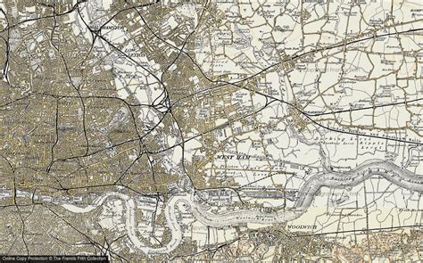 Historic Ordnance Survey Map Of West Ham 1897 1902