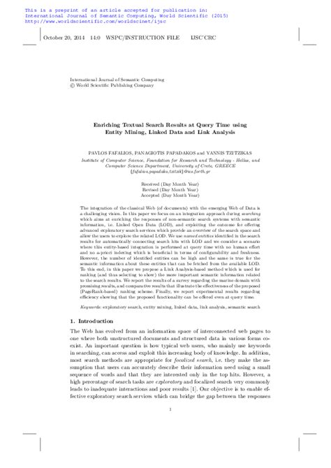 pdf enriching textual search results at query time using entity