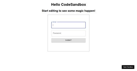 React Hook Form With Yup Codesandbox