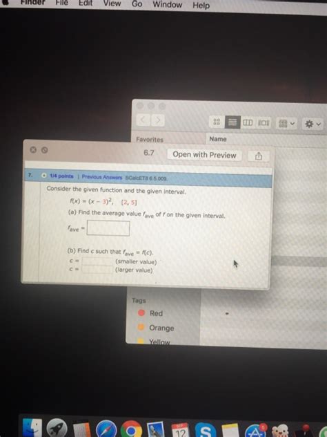 Solved Consider The Given Function And The Given Interval