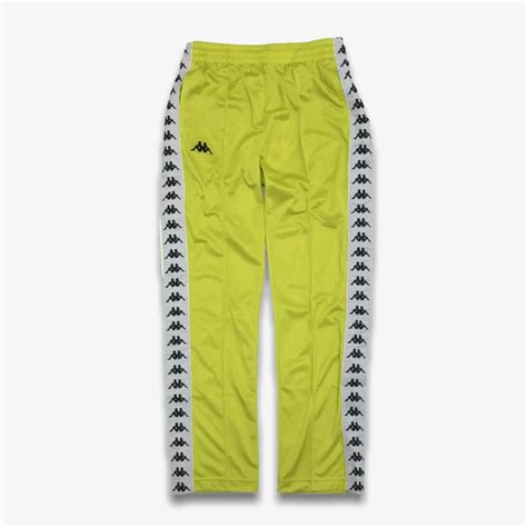 Kappa 222 Banda Astoriazz Track Pants Green Lime White Sneaker Junkies
