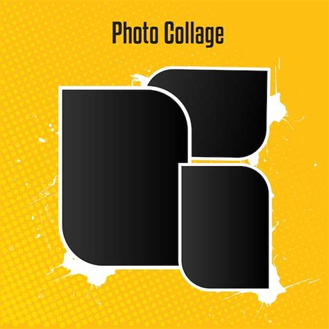 Premium Vector Blank Frames Photo Collage Design