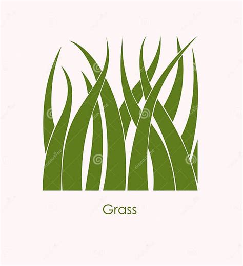 Grass Label Abstract Design Square Icon Stock Vector Illustration Of