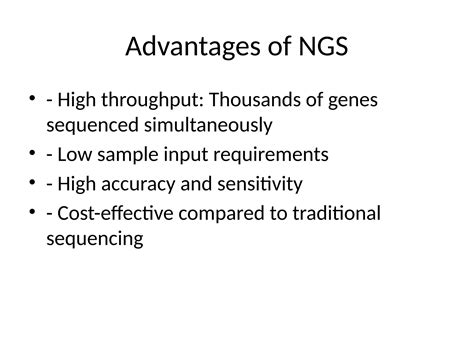 Next Generation Sequencing Presentation Pptx