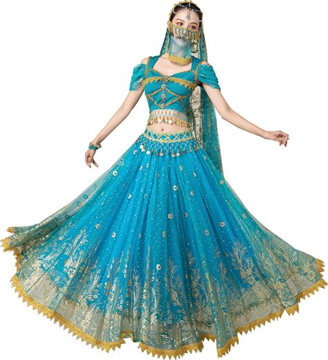 Oridoor Ladies Dress Up Costumes Indian Aladdin Jasmine