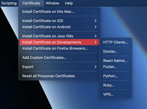 Add New Menu To Certificate Menu · Issue 103 · Proxymanappproxyman Windows Linux · Github