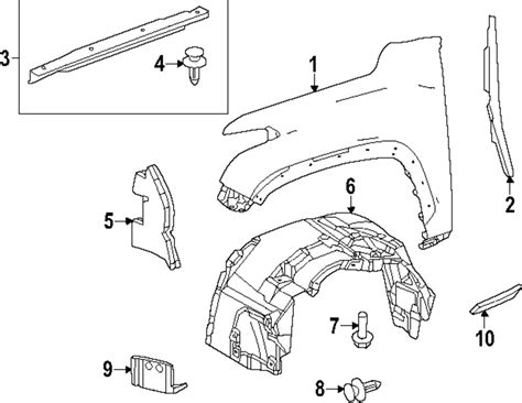 53811 Ak030 Fender 2024 Toyota Tacoma Oem Genuine Toyota Parts