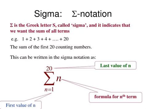 Ppt Sigma Notation Powerpoint Presentation Free Download Id5247277