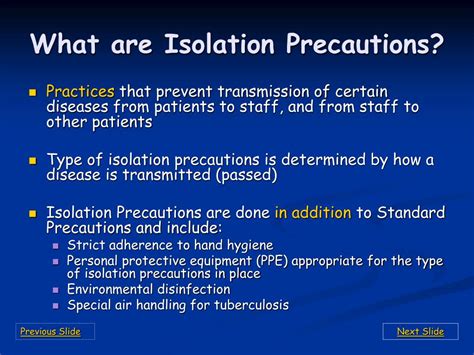 Ppt Isolation Precautions Guidelines For Perioperative Services