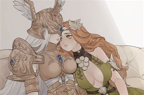 Nophica And Halone Final Fantasy And More Drawn By Astraea Danbooru
