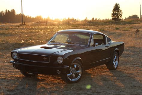 Black 1965 Ford Mustang Fastback 2 2 Ford Mustang Mustang Mustang