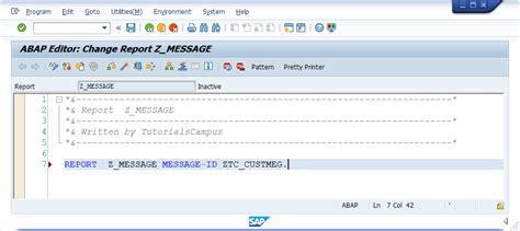 Sap Abap Message Handling Tutorialscampus