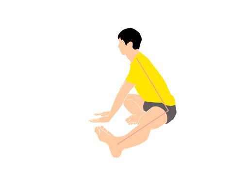 床に座って行う内もも内転筋群のストレッチ