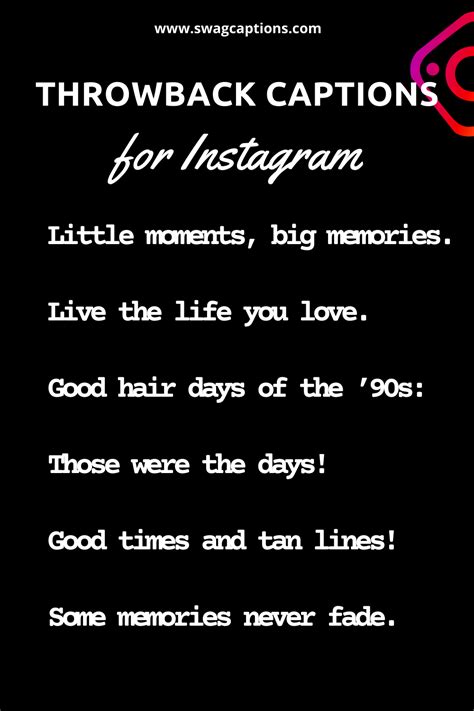 Captions For Throwback Pictures On Instagram Artofit