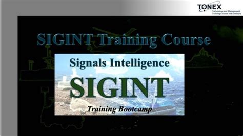 Sigint Training Course Signals Intelligence Sigint Training Bootcamp Pptx