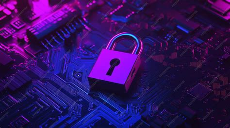 A Concept Of Data Security And Cybersecurity Based On A Lock On Circuit Pattern Premium Ai