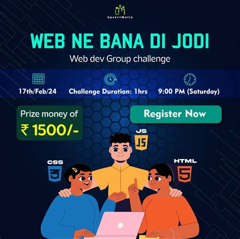 web ne bana di jodi 👥️ web development group challenge 📅 date … upskill mafia