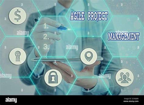 Writing Note Showing Agile Project Management Business Concept For