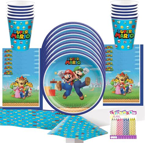 Amscan Super Mario Party Supplies Pack Officially Licensed Super