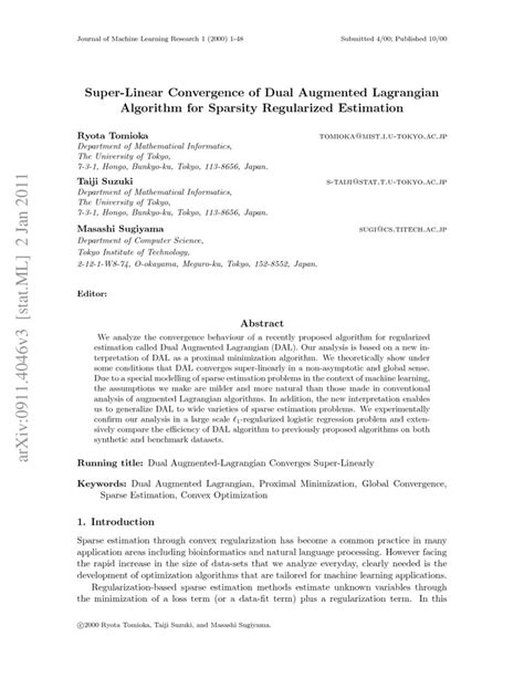 super linear convergence of dual augmented lagrangian algorithm for sparsity regularized