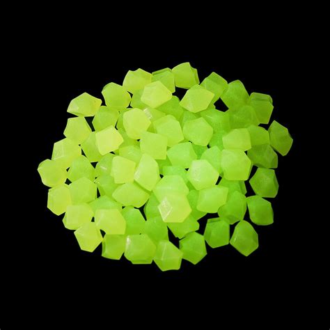 Badu Bg 300 бр опаковка 14 мм светещ градински чакъл с неправилна форма светещ камък от смола