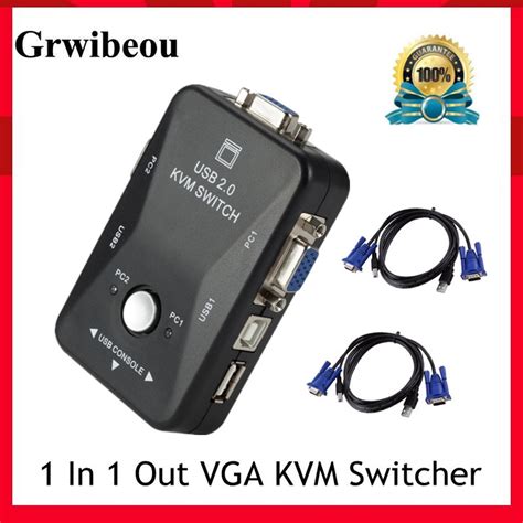 USB KVM Switch Port VGA SVGA Switch Box USB KVM Mouse Switcher Keyboard VGA