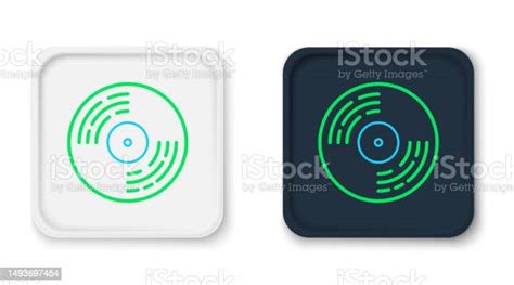 흰색 배경에 격리 된 라인 비닐 디스크 아이콘 다채로운 개요 개념 벡터 Dj에 대한 스톡 벡터 아트 및 기타 이미지 Dj 검은색 고풍스런 Istock