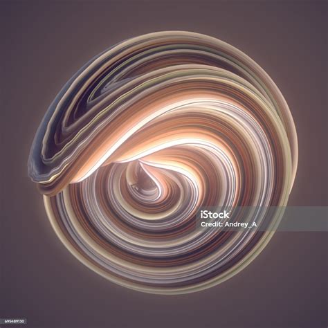 컬러 트위스트 모양입니다 컴퓨터 생성 추상적인 기하학적 3d 렌더링 그림 3차원 형태에 대한 스톡 사진 및 기타 이미지 3차원 형태 개념 곡선 Istock