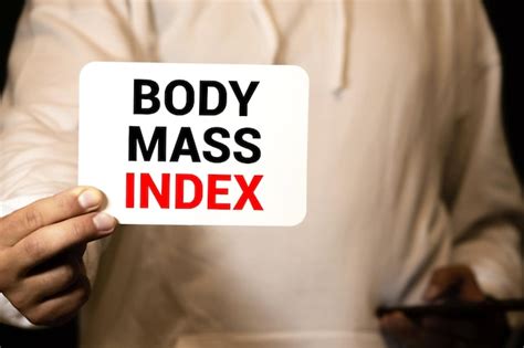 Premium Photo Body Mass Index Text On Notebook