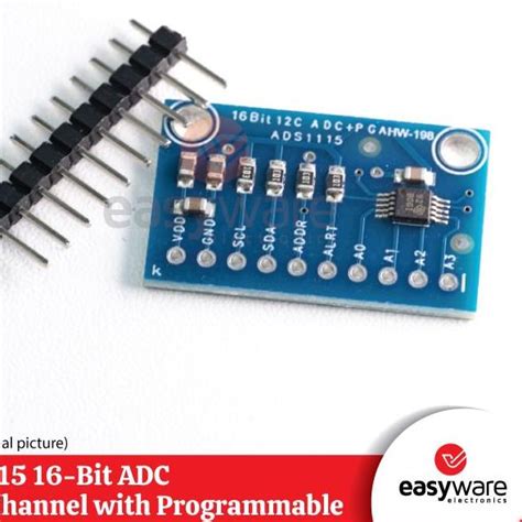 Jual ADS1115 16 BIT I2C ADC 4 CHANNEL ANALOG TO DIGITAL MODULE Shopee Indonesia