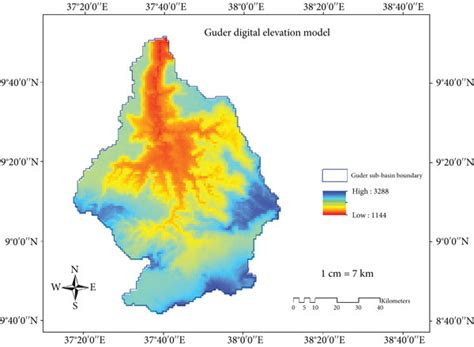 Elevation Map Of The Study Area Download Scientific Diagram