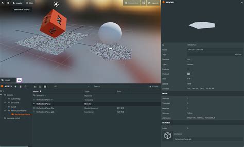 planar reflection custom mesh shape help and support playcanvas discussion